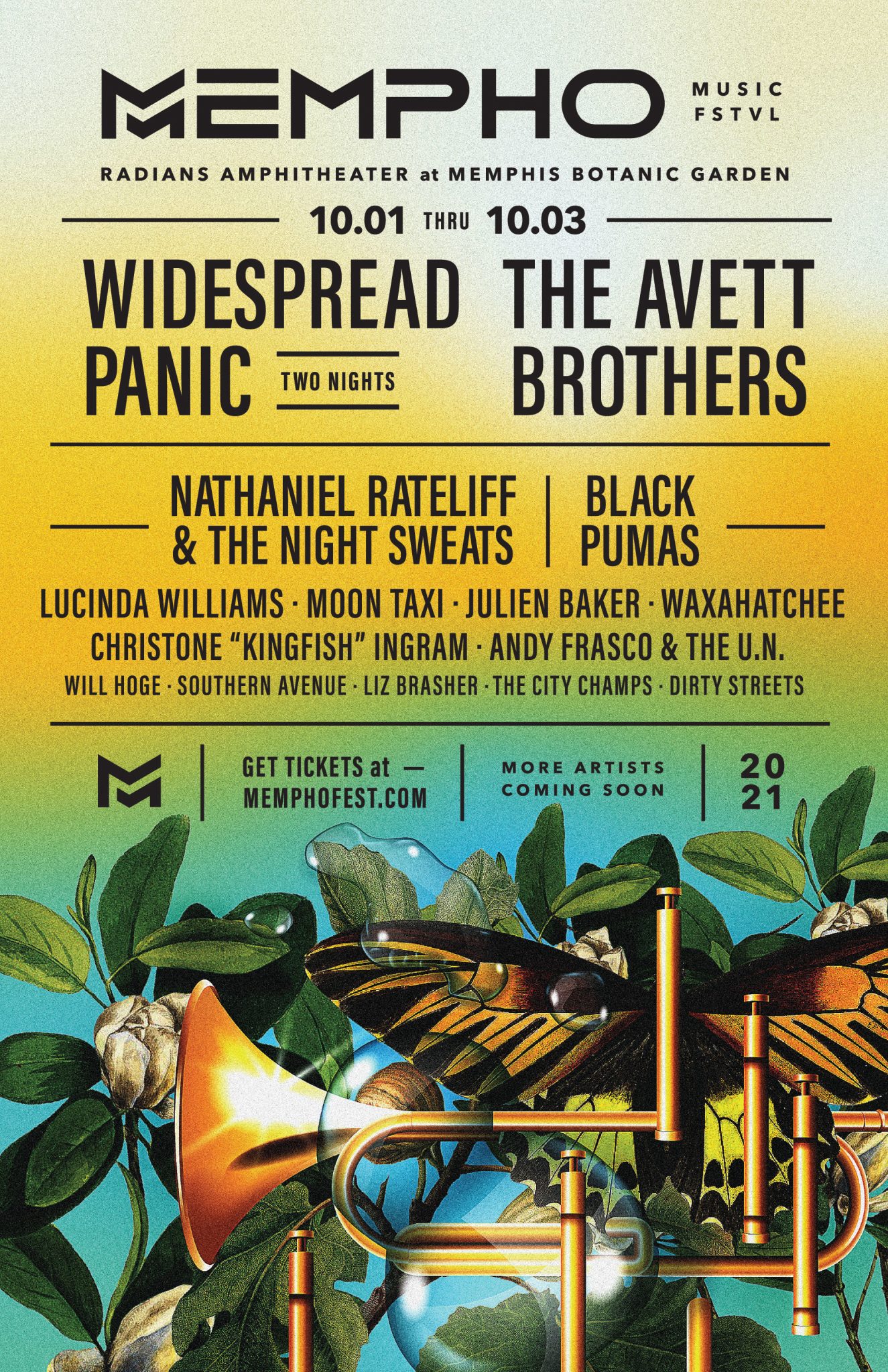 Mempho Music Festival Announces October 1-3rd Artist Lineup. - Gary ...